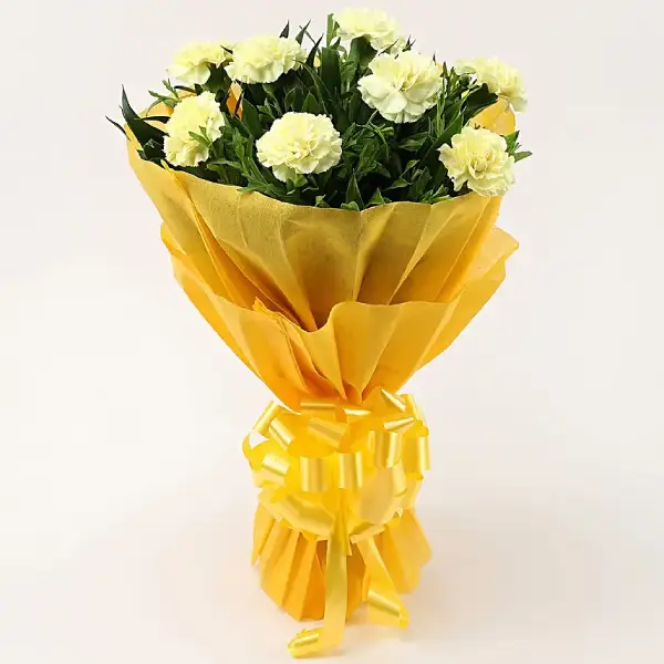 Buy/Send Yellow Carnations Online | FloraIndia