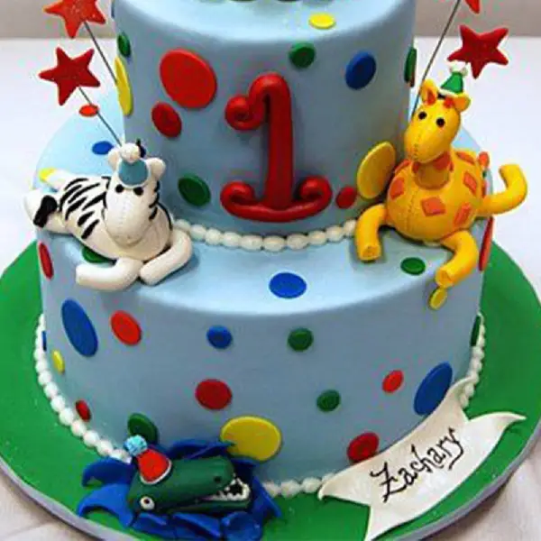 Buy/Send Jungle Theme Fondant Cake Online | Floraindia