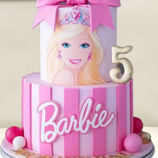 Buy/Send Barbie Tier Designer Cake Online | Floraindia