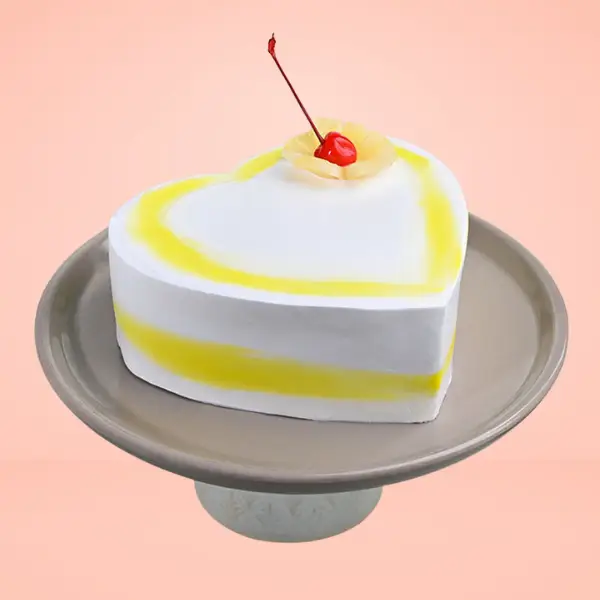 Buy/Send Pineapple Heart Cake Online | Floraindia