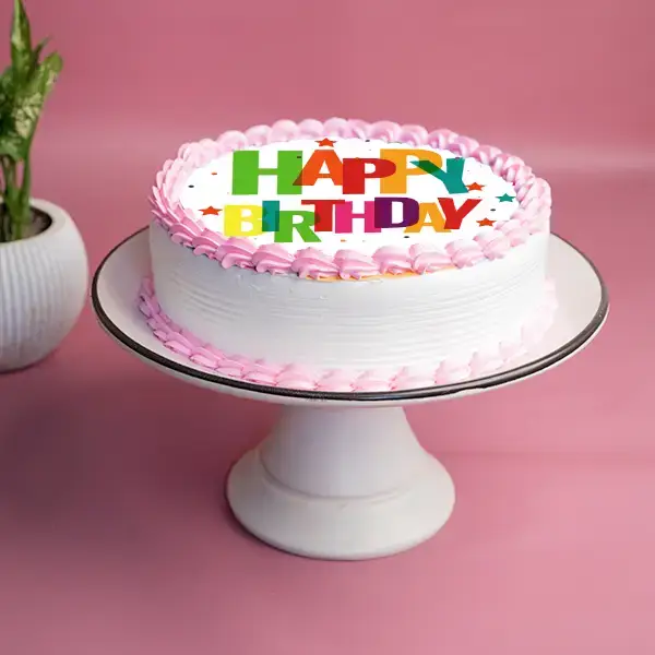 Buy/Send Round Birthday Photo Cake Online | Floraindia